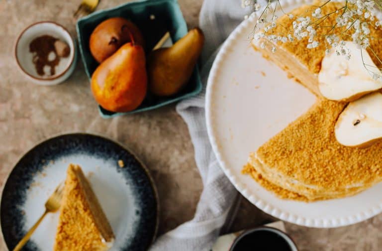 Peaches and Cream Filled Churros - Britney Breaks Bread