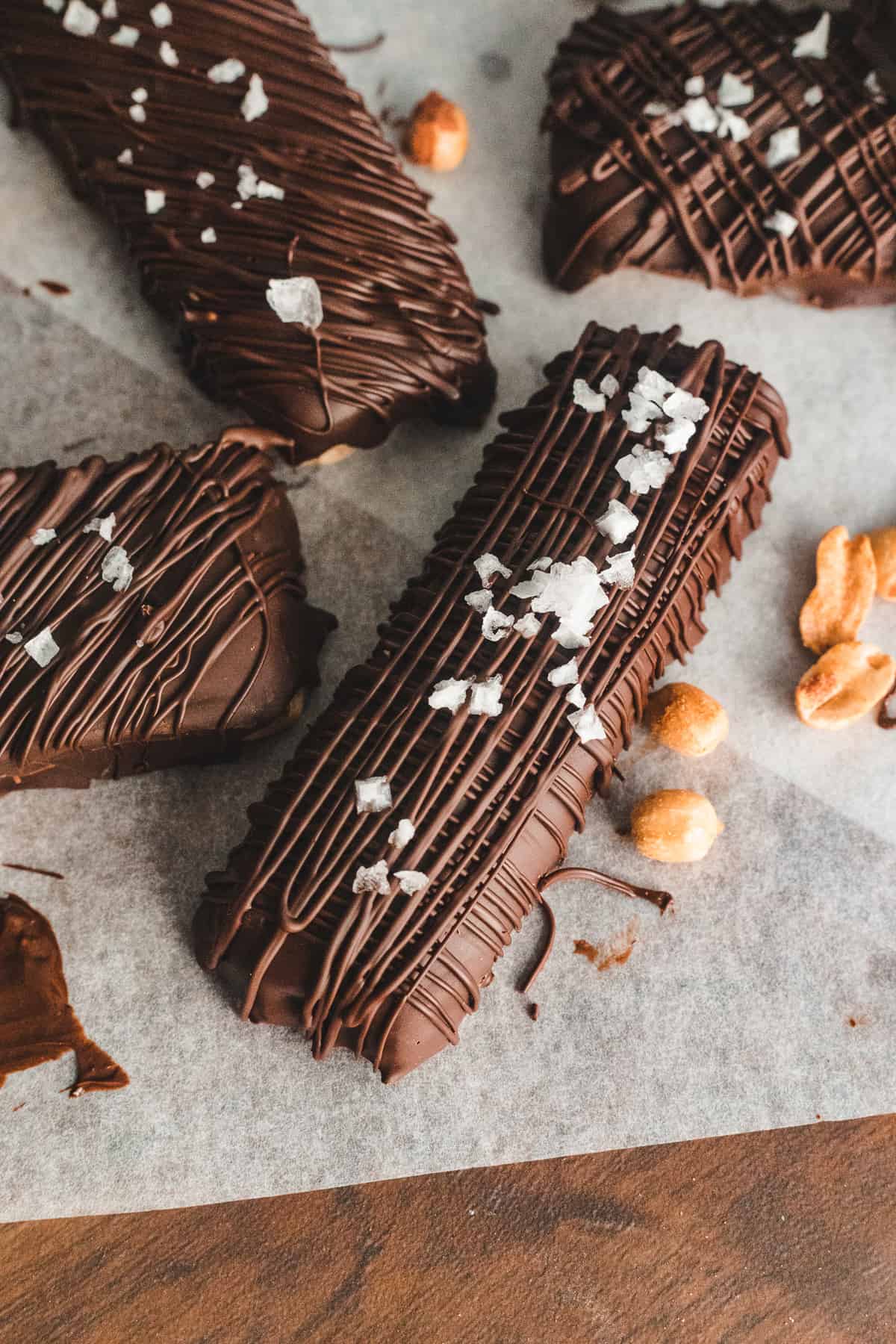 Homemade Snickers Bars - Britney Breaks Bread