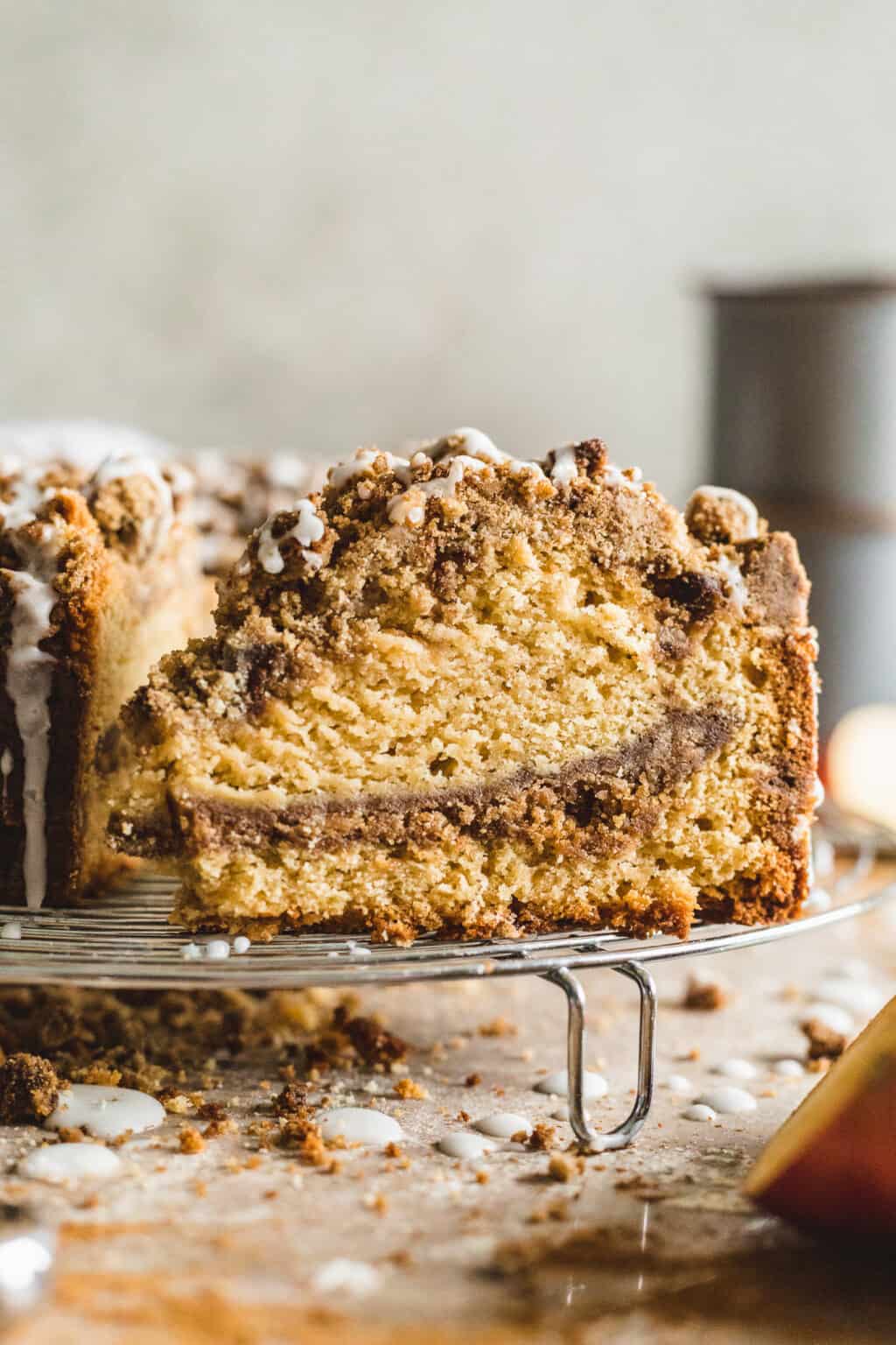 Brown Butter Cinnamon Streusel Coffee Cake - Britney Breaks Bread