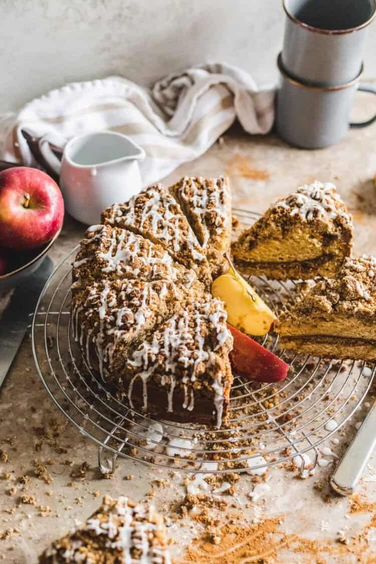 Brown Butter Cinnamon Streusel Coffee Cake - Britney Breaks Bread