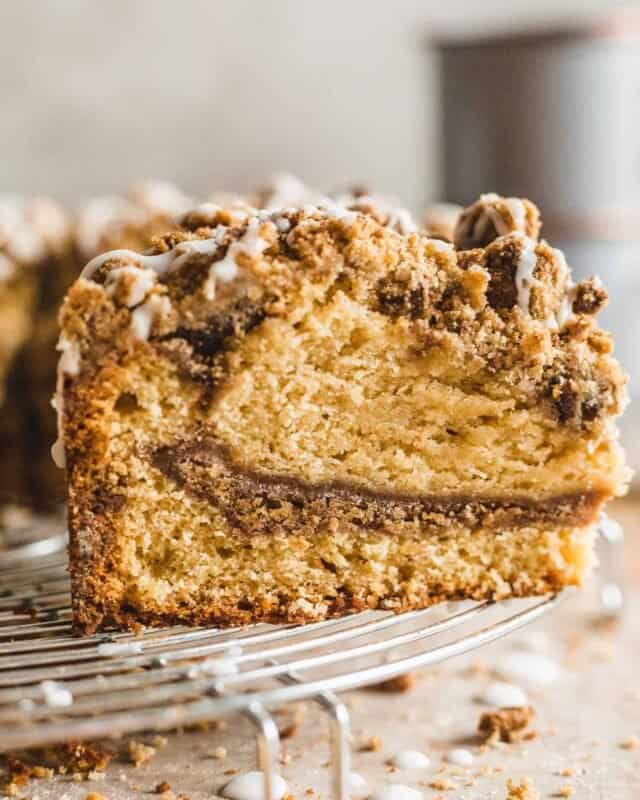 Brown Butter Cinnamon Streusel Coffee Cake - Britney Breaks Bread