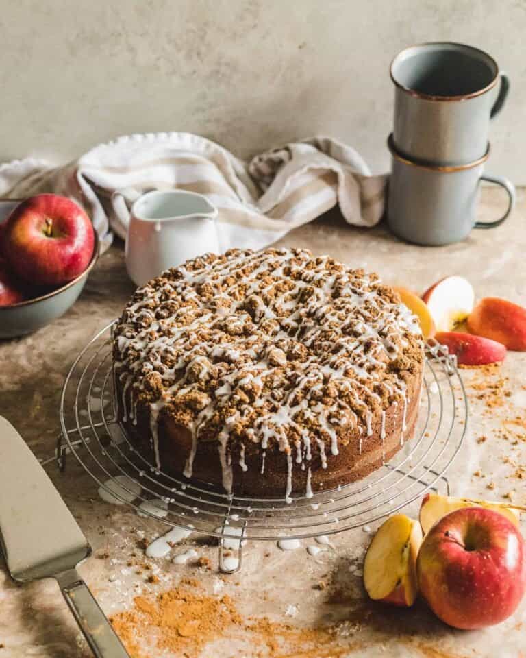 Brown Butter Cinnamon Streusel Coffee Cake - Britney Breaks Bread