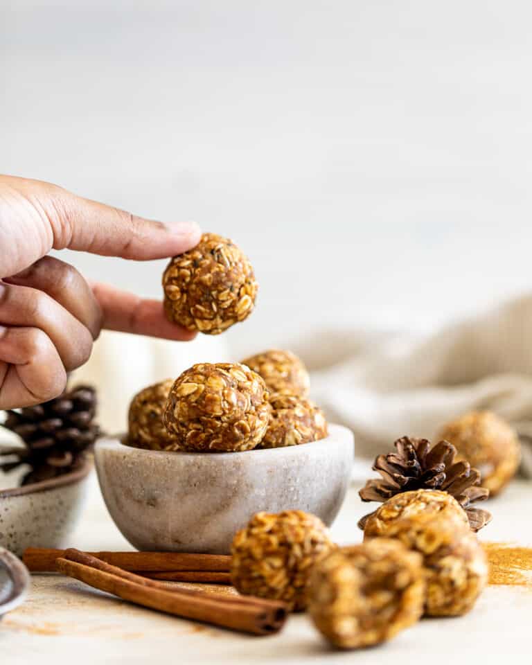 Chai Spiced Energy Bites - Britney Breaks Bread