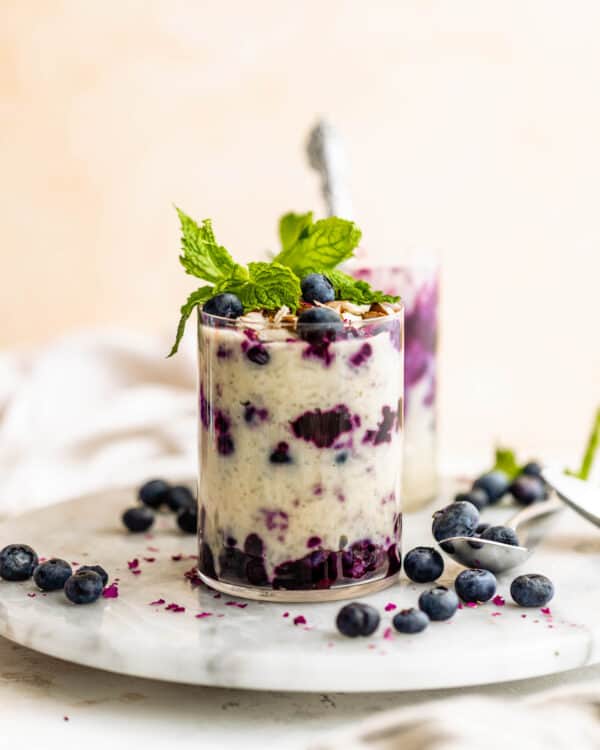 Rice Pudding with Blueberries - Britney Breaks Bread