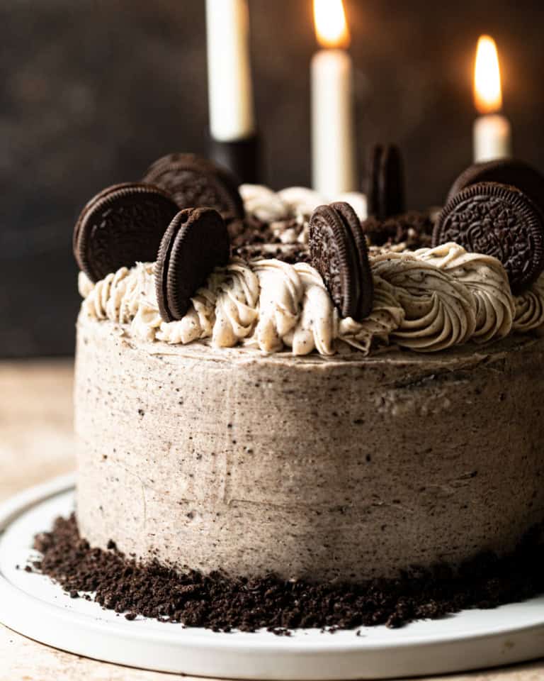 Black Velvet Cake with Oreo Frosting - Britney Breaks Bread