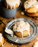 Maple Biscuits with Brown Butter Glaze - Britney Breaks Bread