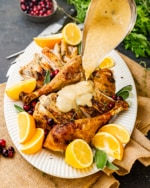 Herb Roasted Turkey with Citrus Gravy - Britney Breaks Bread