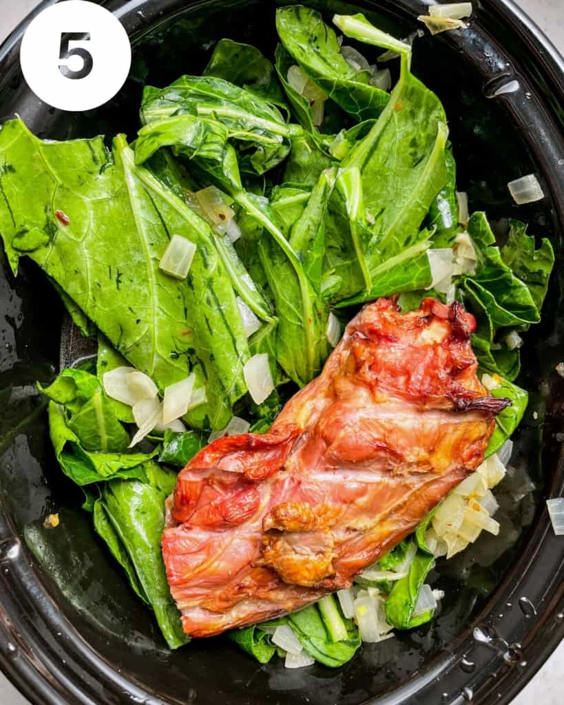 Slow Cooker Collard Greens - Britney Breaks Bread