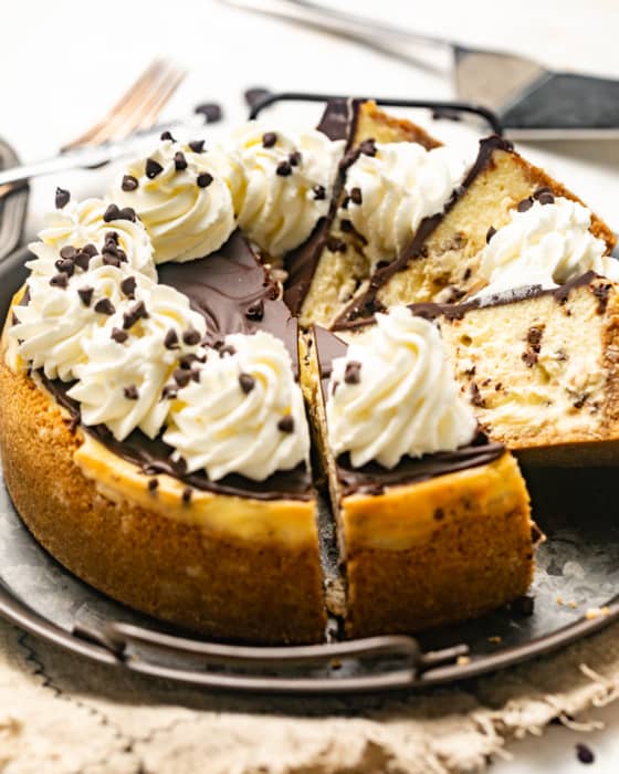 Chocolate Chip Cheesecake - Britney Breaks Bread
