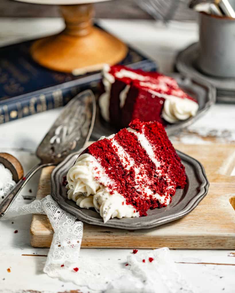 Moist Red Velvet Cake with Cream Cheese Frosting - Britney Breaks Bread