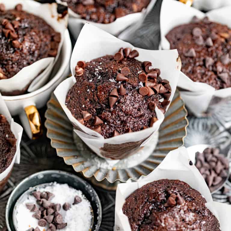 Chocolate Brownie Muffins - Britney Breaks Bread