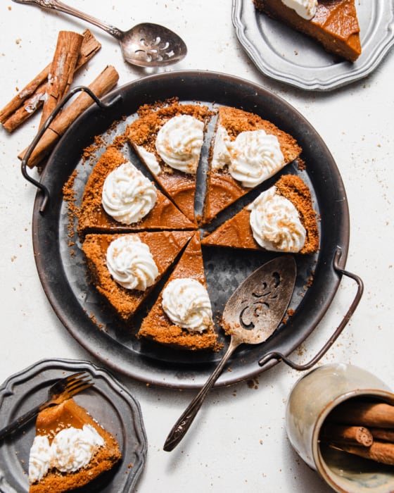 Graham Cracker Crust Sweet Potato Pie - Britney Breaks Bread