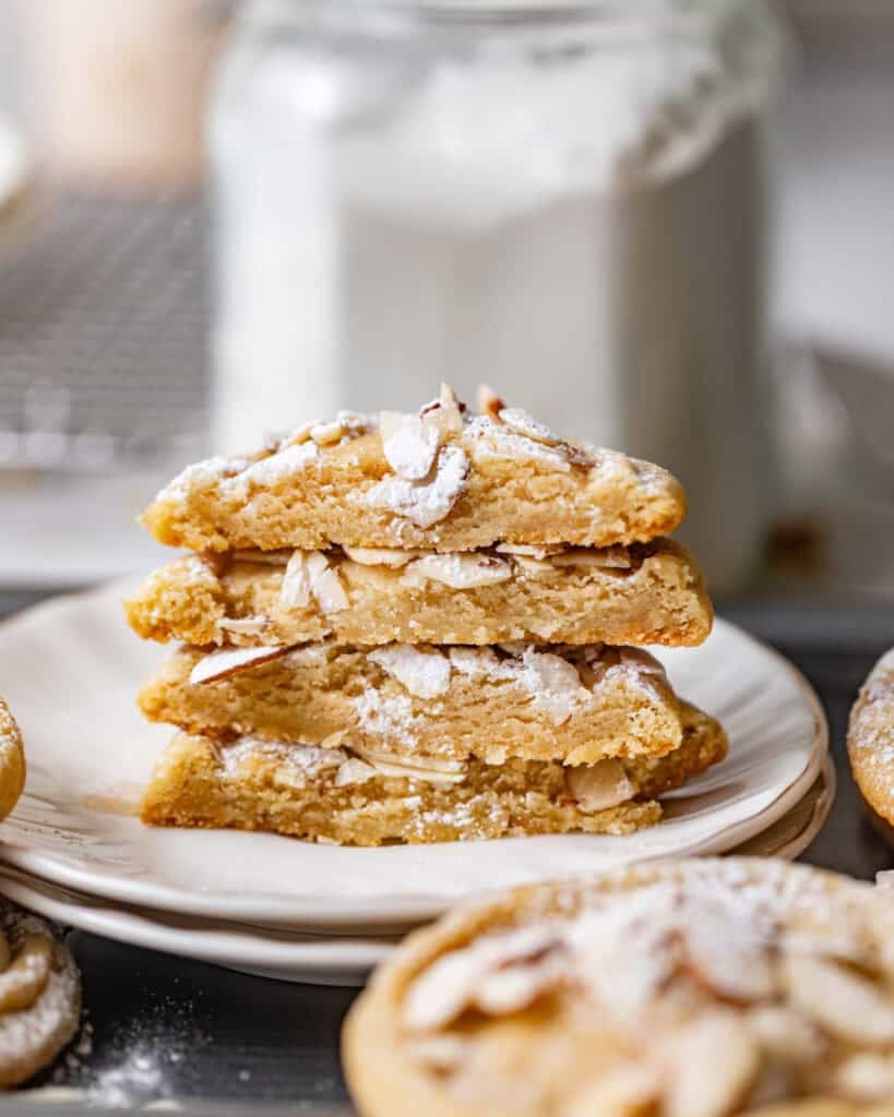 Almond Croissant Cookies (Viral Tiktok Recipe) - Britney Breaks Bread