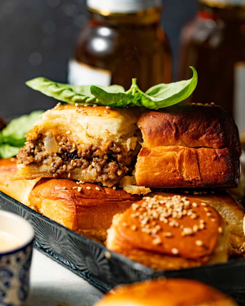 Cheeseburger Sliders with Hawaiian Rolls - Britney Breaks Bread