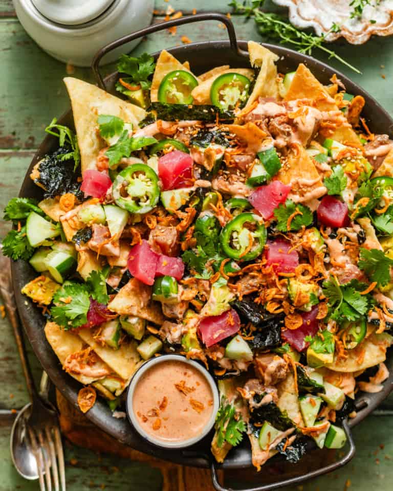 Poke Nachos - Britney Breaks Bread