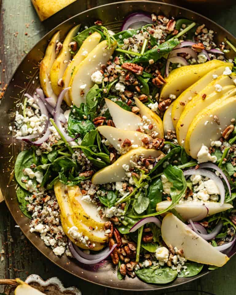 Arugula Pear Salad - Britney Breaks Bread