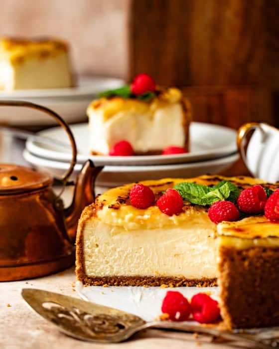 Creme Brulee Cheesecake - Britney Breaks Bread