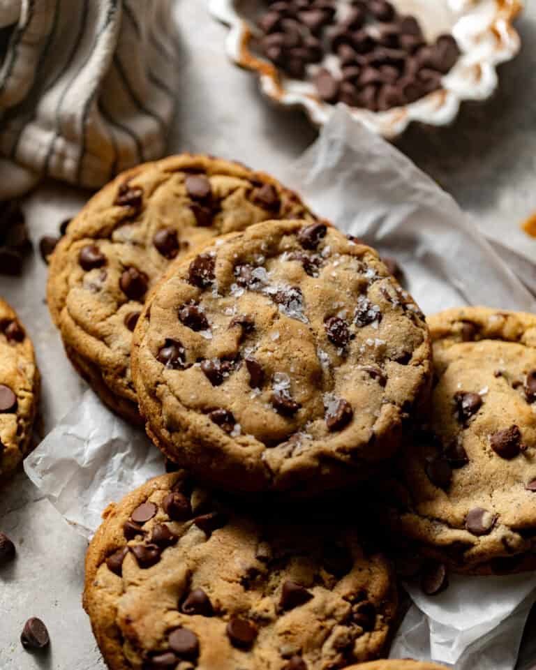 Bakery Style Best Brown Butter Chocolate Chip Cookies - Britney Breaks ...
