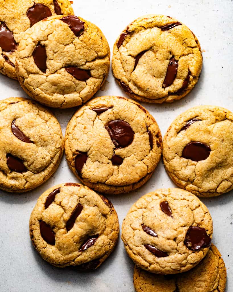 Brown Butter Chocolate Chip Cookies - Britney Breaks Bread