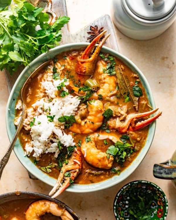 Cajun Seafood Gumbo - Britney Breaks Bread