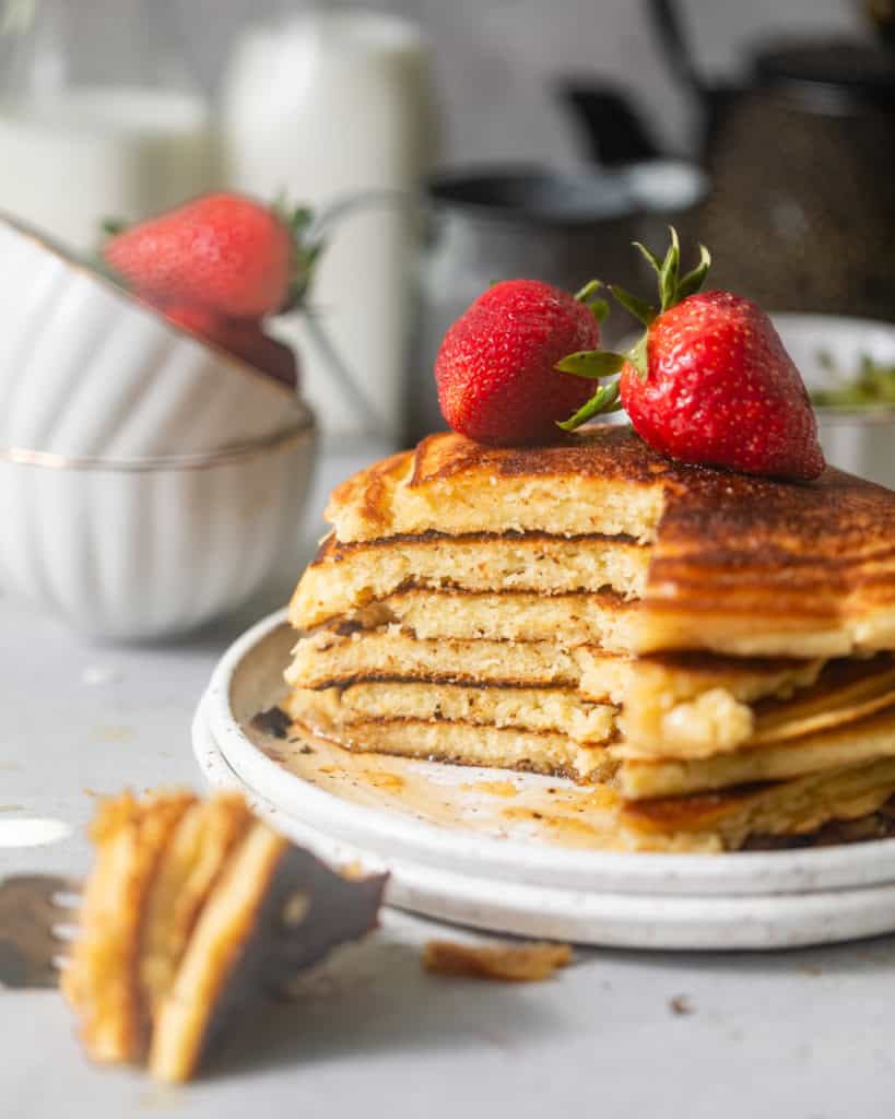 Sweet Cream Pancakes - Britney Breaks Bread