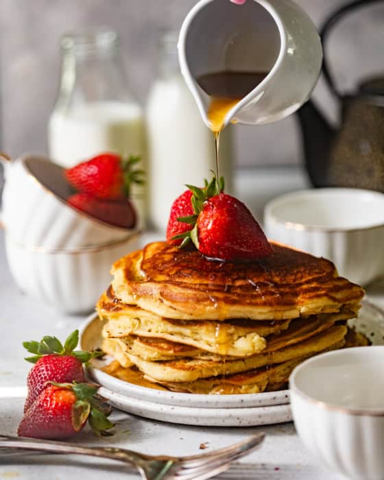 Sweet Cream Pancakes - Britney Breaks Bread