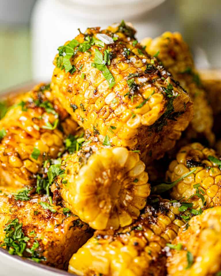 Cajun Corn on the Cob - Britney Breaks Bread