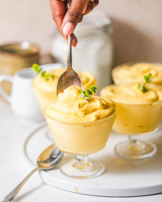 Mango Mousse Recipe - Britney Breaks Bread