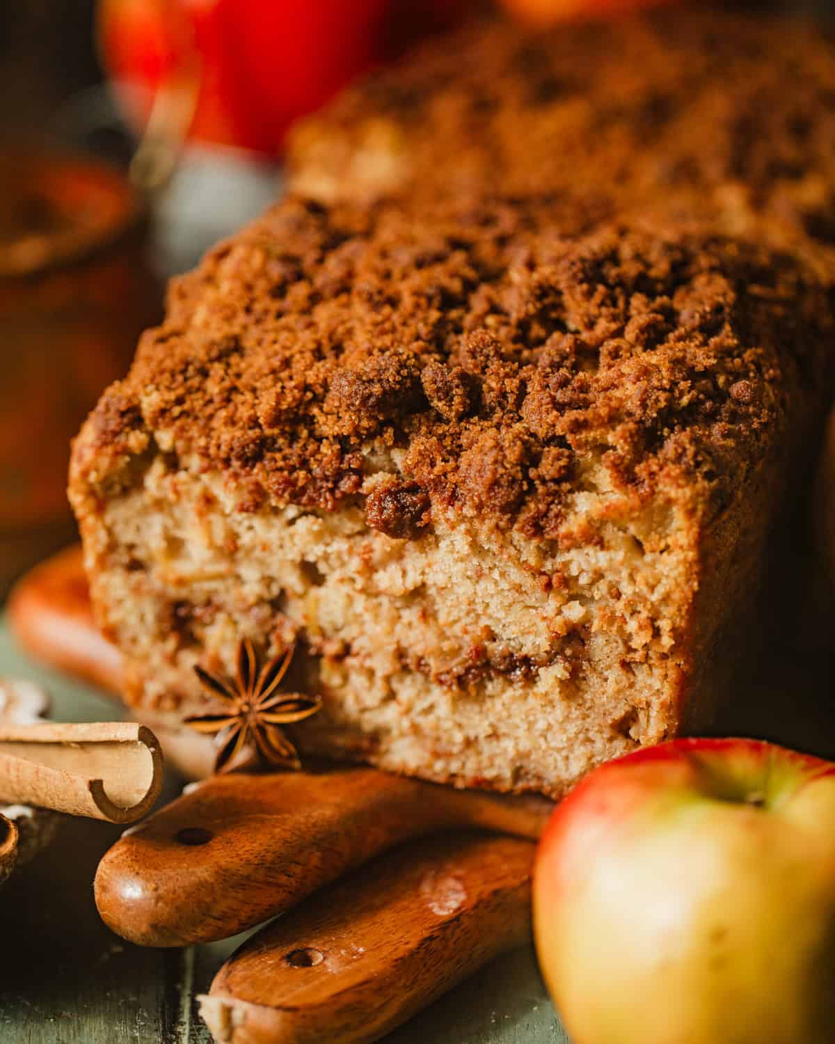 Apple Streusel Bread with Cinnamon Swirl - Britney Breaks Bread