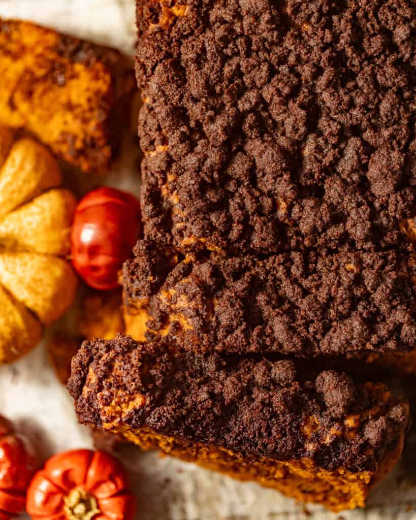 Pumpkin Chocolate Chip Bread with Chocolate Streusel - Britney Breaks Bread