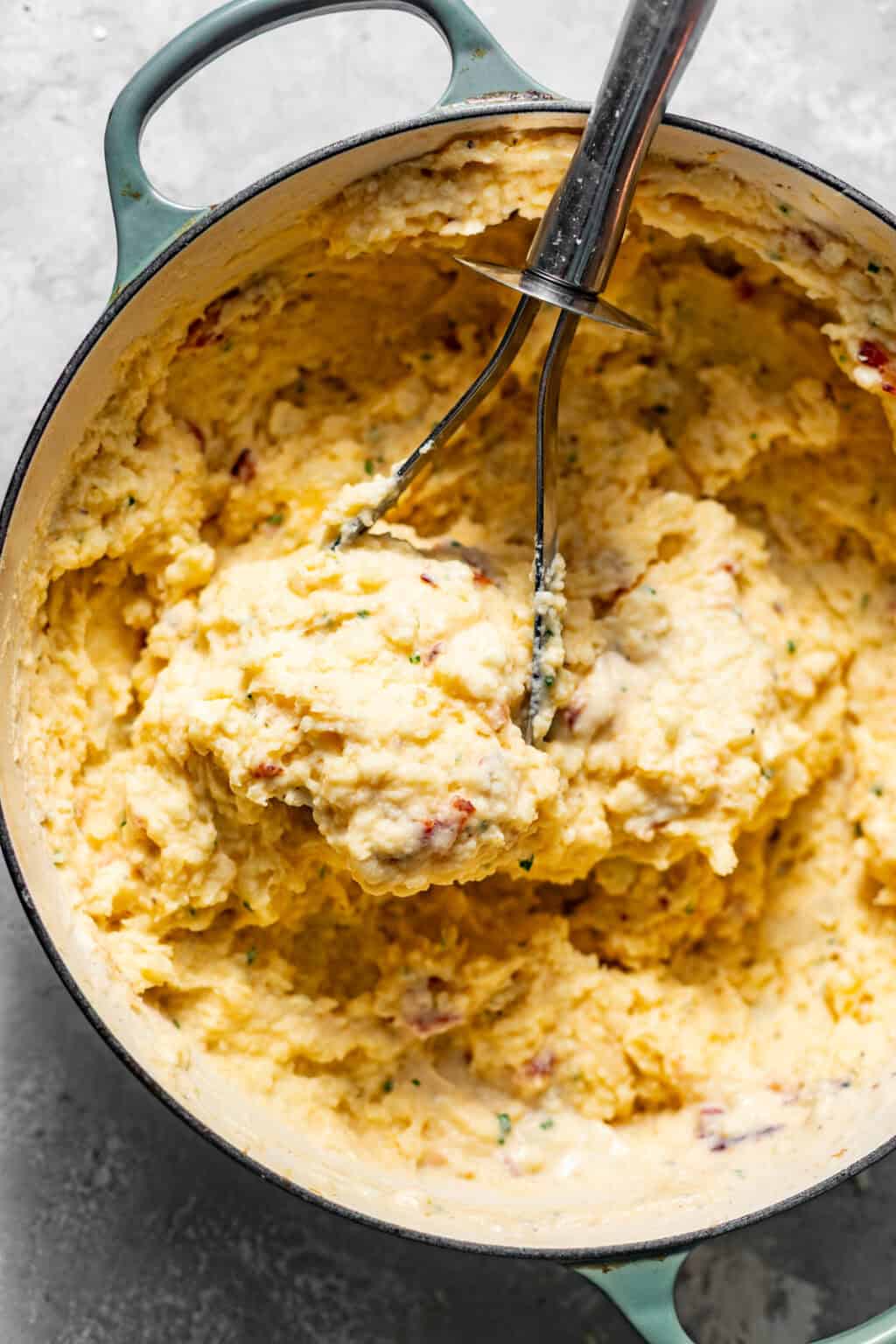 Twice Baked Mashed Potatoes - Britney Breaks Bread