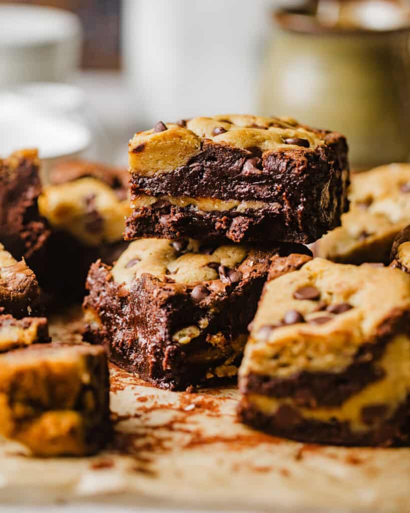 Thick and Fudgy Brookies Recipe (melt in your mouth!) - Britney Breaks ...