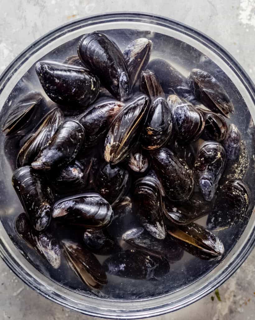 Mussels in White Wine Sauce - Britney Breaks Bread