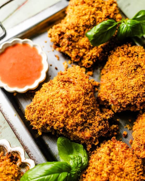 Crispy Oven Baked Fried Chicken - Britney Breaks Bread